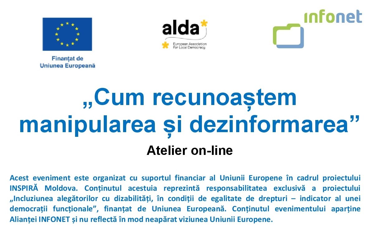 Cum recunoaștem manipularea și dezinformarea - Alianța INFONET